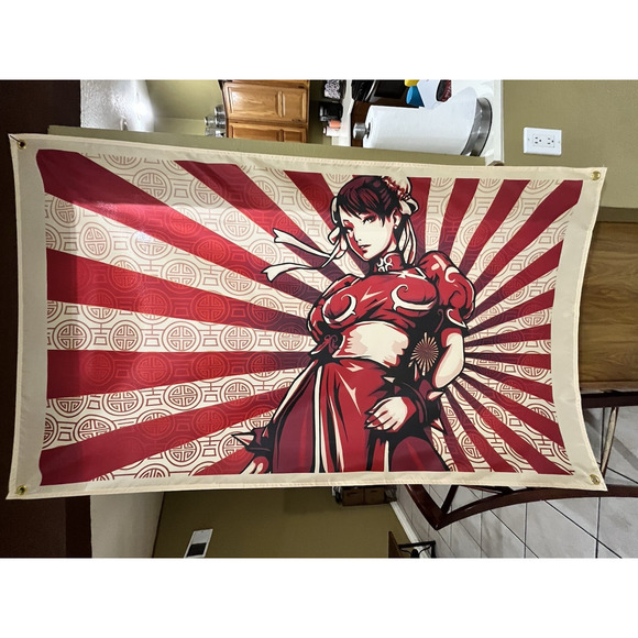 Video Games & Consoles | Street Fighter Ii Turbo 5ft Chunli Flag Sfii ...